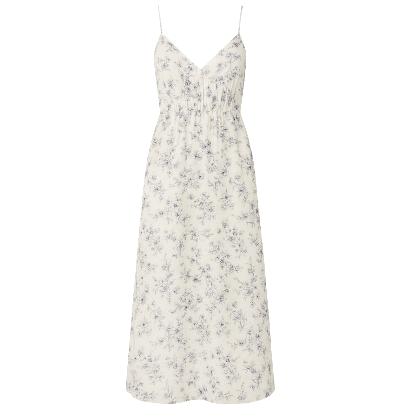 Jacinta Linen Dress - Wild Forget-Me-Knot – palmer & purchase