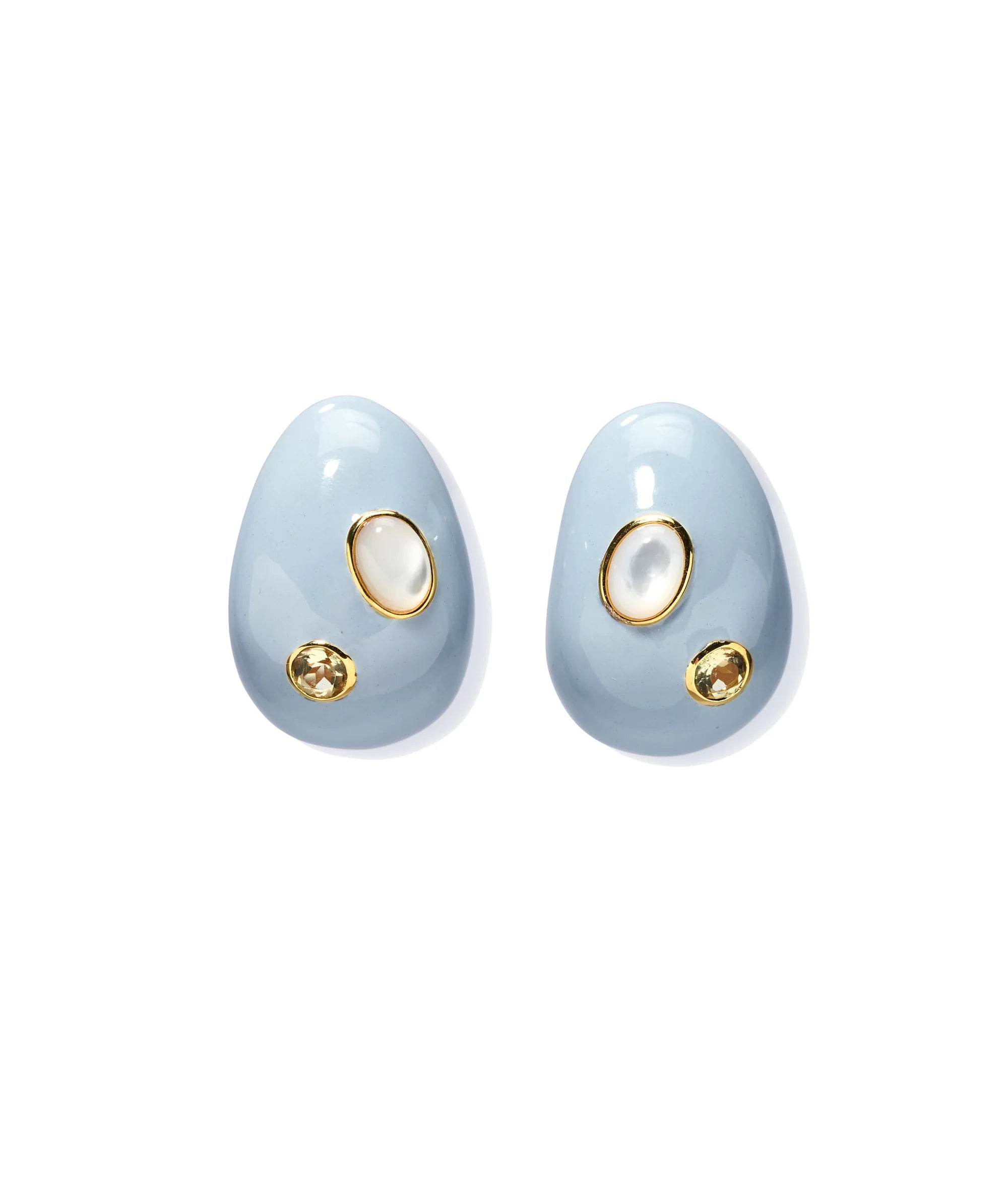 Mini Arp Earrings in Studded Mist – palmer & purchase