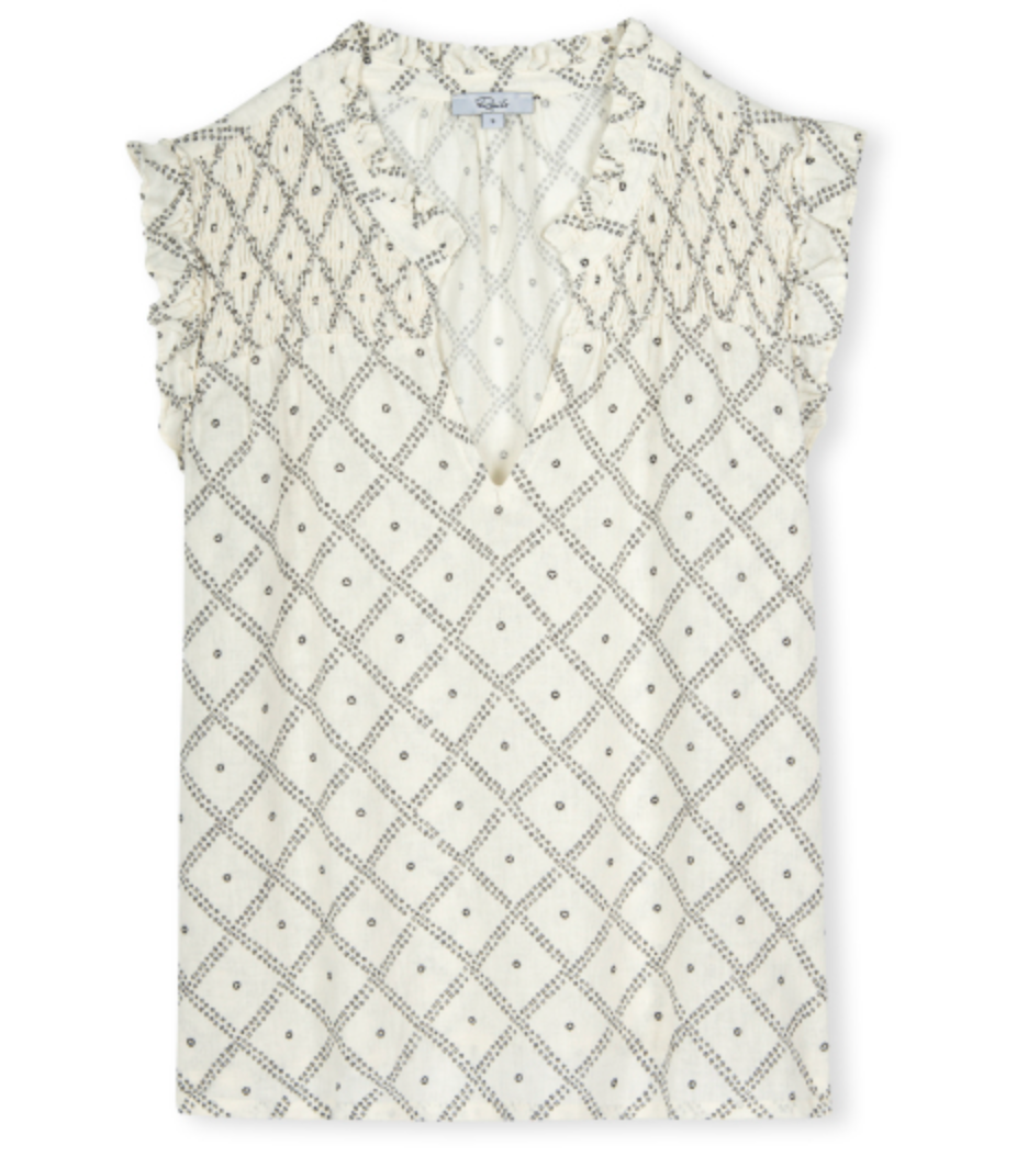 Arlene Top - Ivory Zanzibar – palmer & purchase